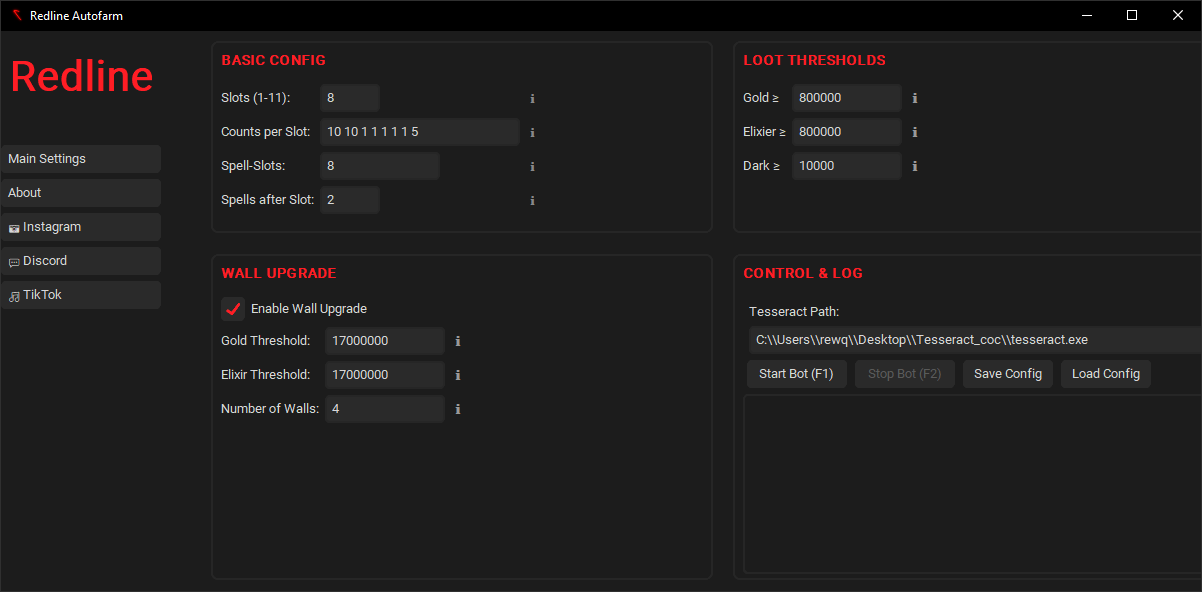 Redline - Clash of Clans Automation Bot